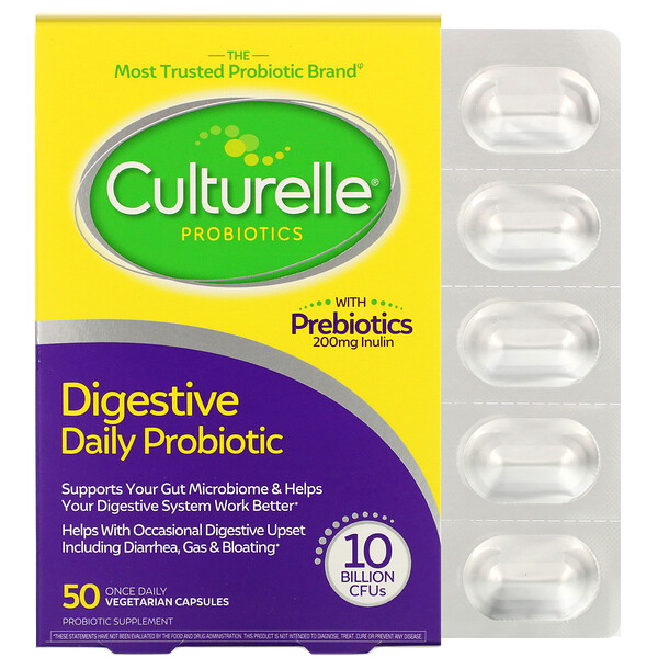 Culturelle, пробиотики, ежедневный пищеварительный пробиотик, 10 ...