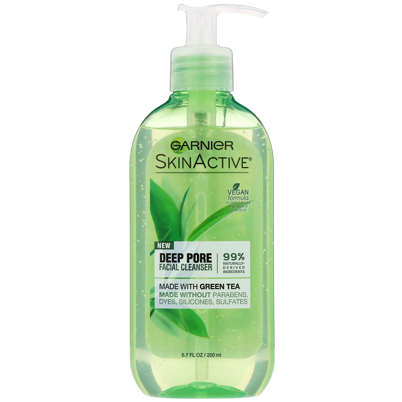 Garnier, SkinActive, глубоко очищающий поры гель для умывания с зеленым ...
