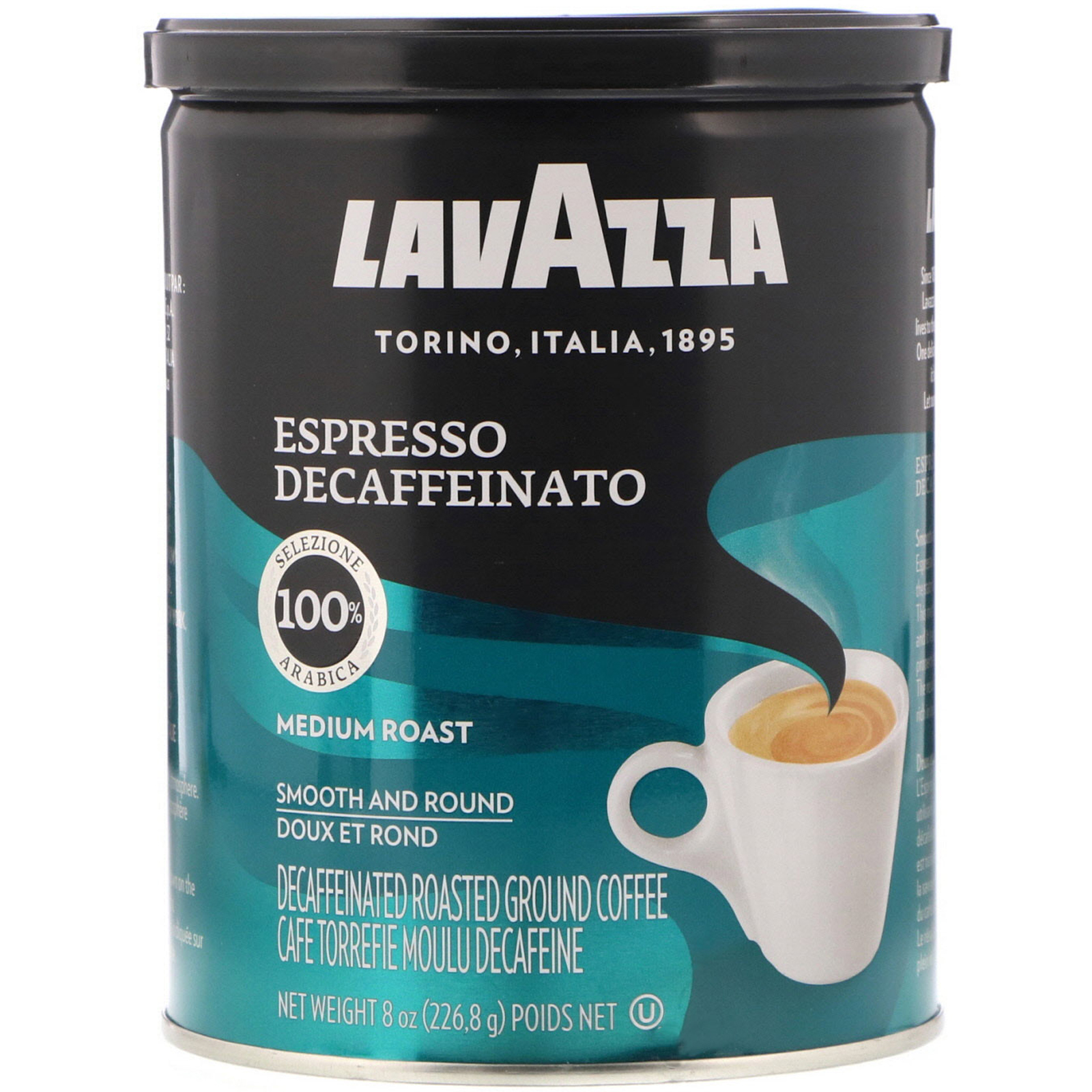 LavAzza Premium Coffees, Молотый кофе без кофеина, эспрессо, 8 унций ...