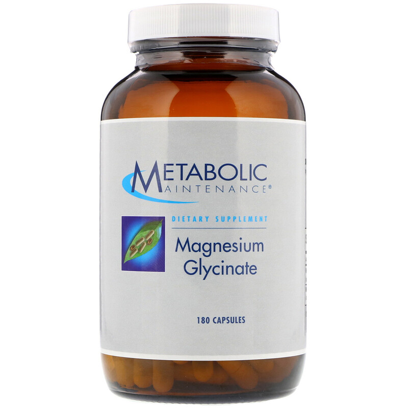 Metabolic Maintenance, Глицинат магния, 180 капсул - iHerb