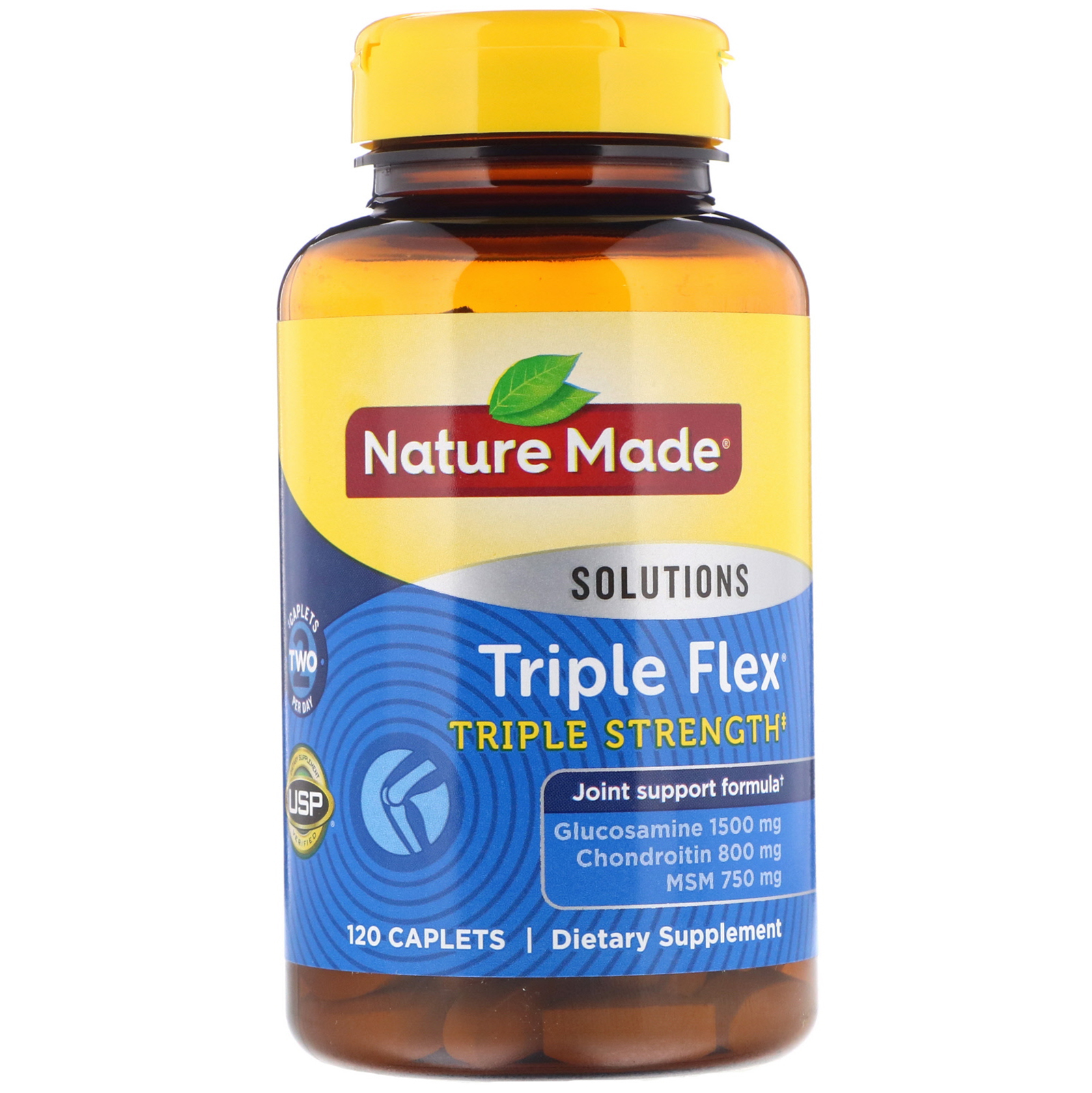 Nature Made, Triple Flex, «Тройное действие», 120 капсуловидных ...